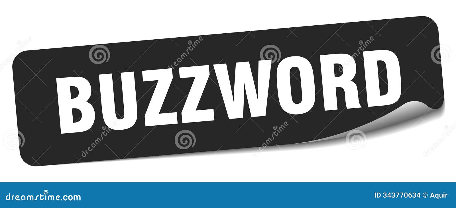 Buzzword Sticker. Buzzword Sign On Transparent Background Cartoon ...