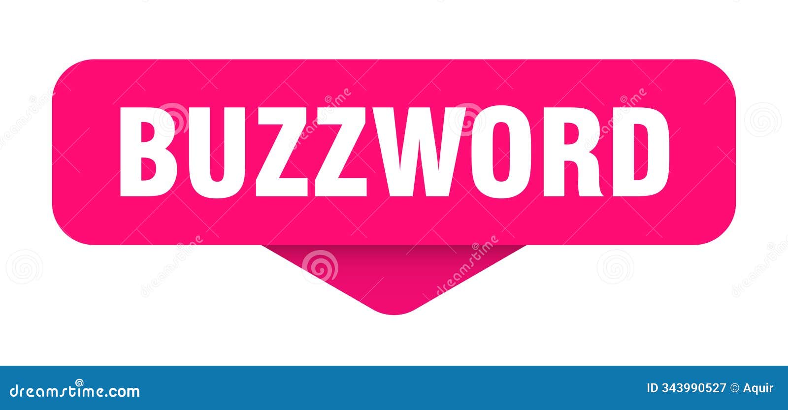 Buzzword Sticker. Buzzword Sign On Transparent Background Vector Illustration | CartoonDealer ...
