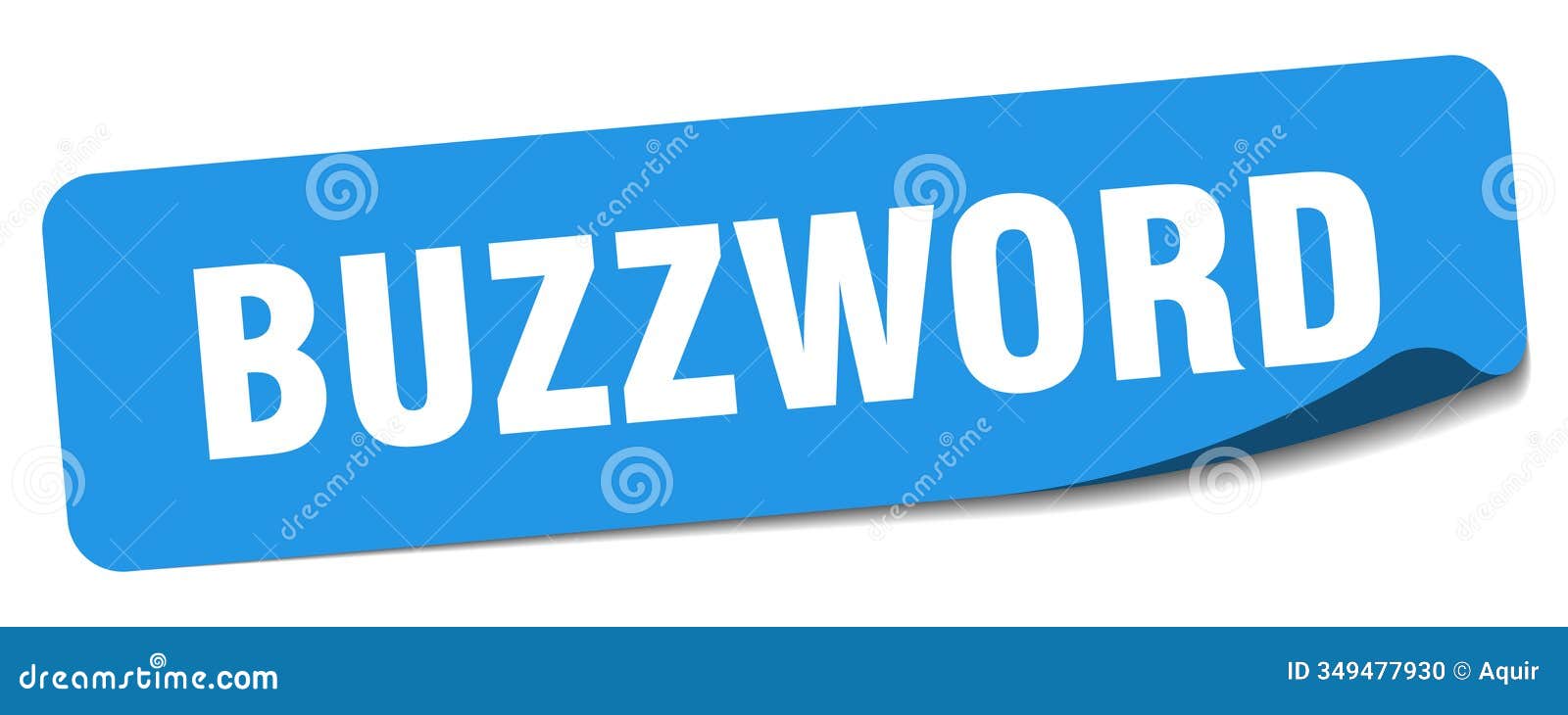 Buzzword Sticker. Buzzword Square Sign. Buzzword Vector Illustration ...