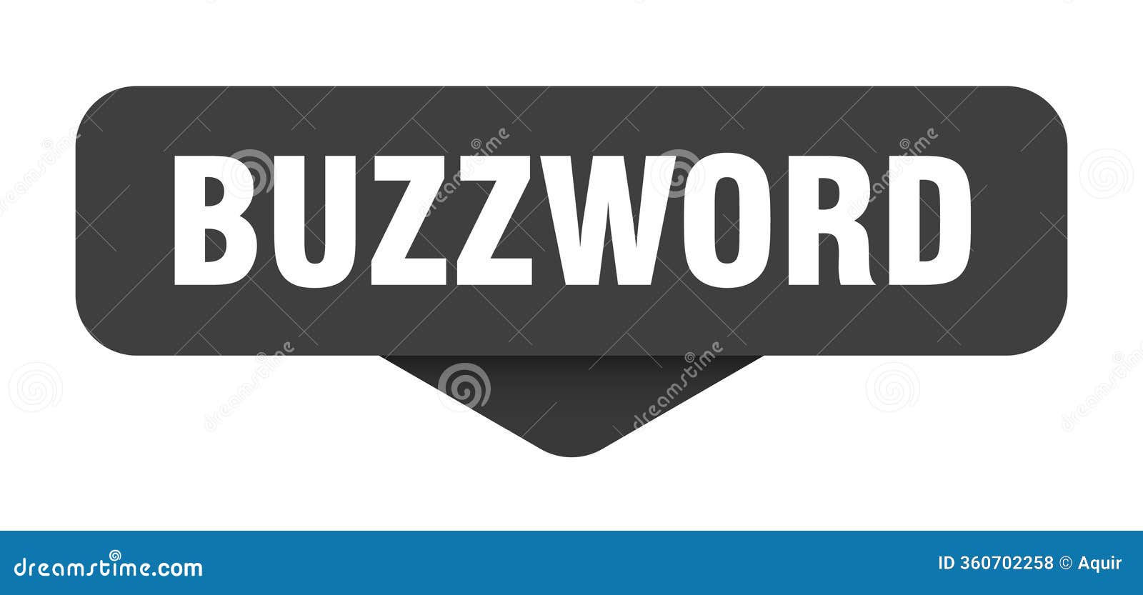 Buzzword Sticker. Buzzword Sign On Transparent Background Vector Illustration | CartoonDealer ...