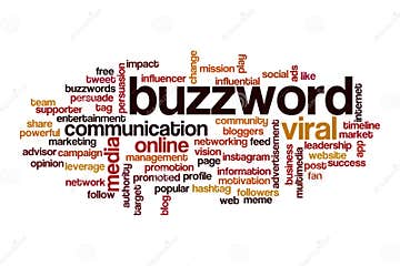 Buzzword Word Cloud Concept Stock Illustration - Illustration of follow ...