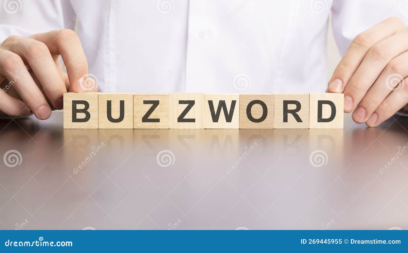 BUZZWORD Word Made with Building Blocks, Business Concept Stock Image ...
