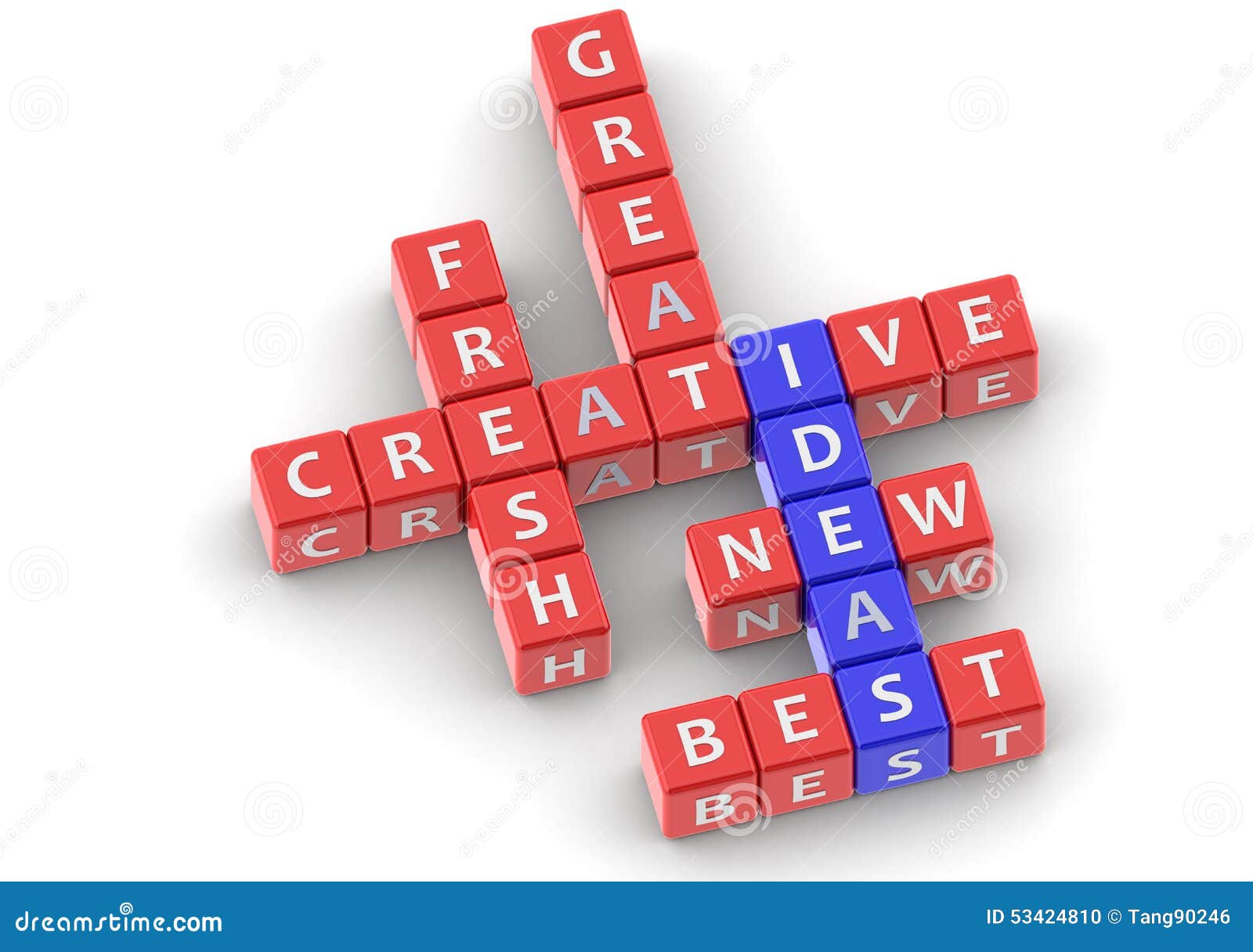 Buzzwords ideas stock illustration. Illustration of creative - 53424810