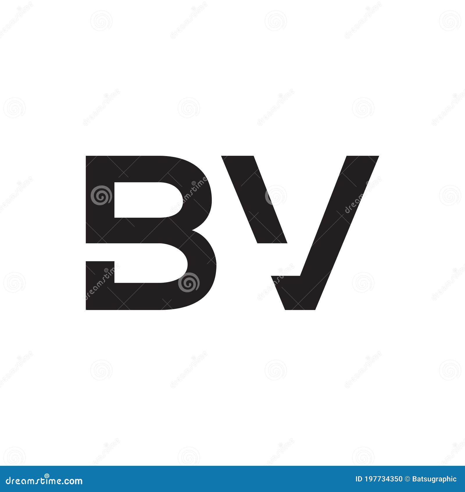 Bv Initial Letter Vector Logo Icon Stock Vector - Illustration of ...