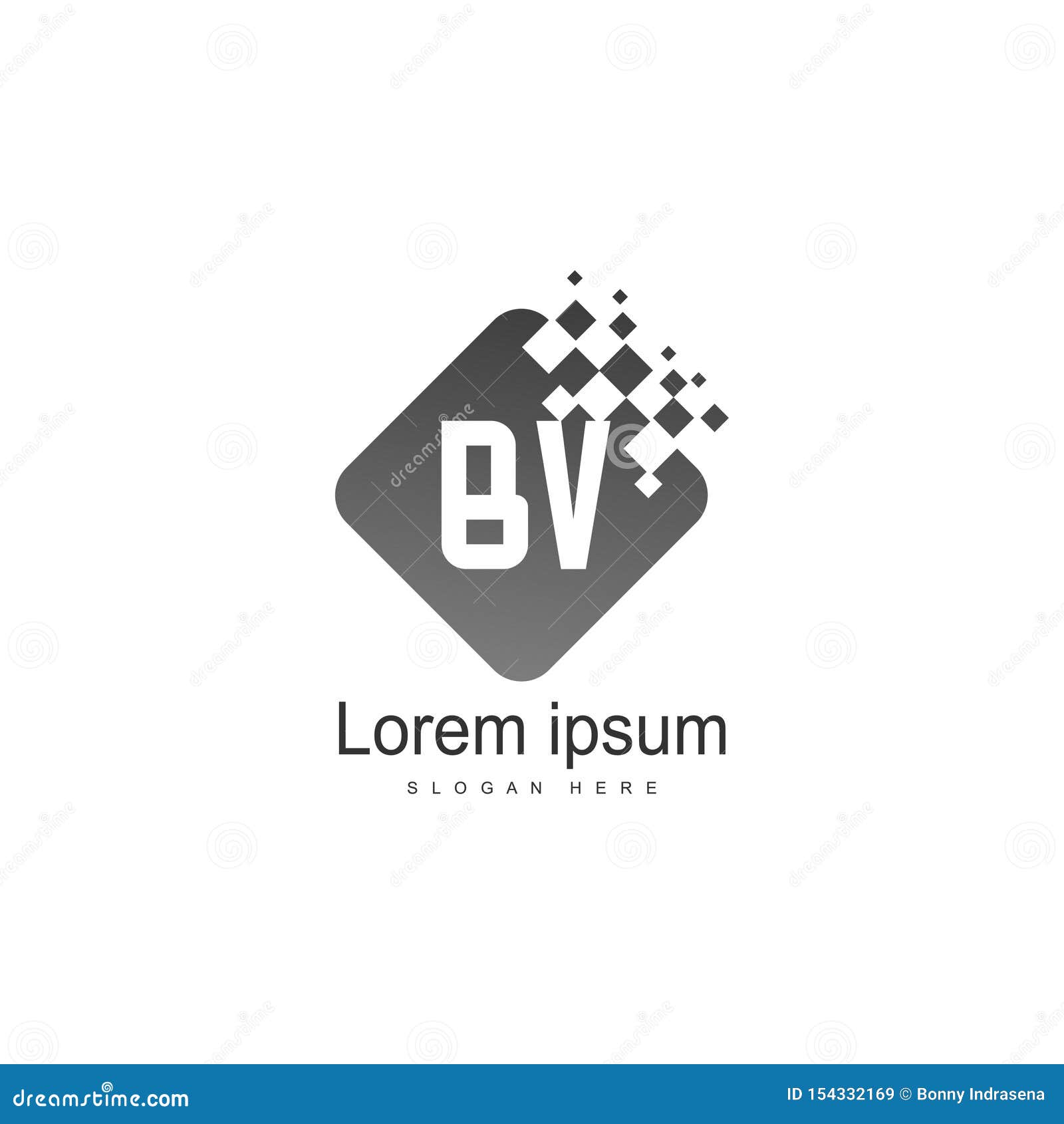 BV Letter Logo Design. Creative Modern BV Letters Icon Illustration ...