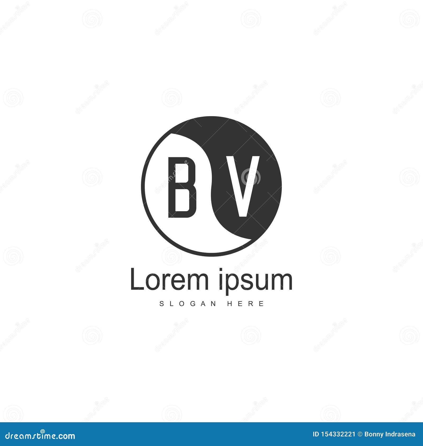 BV Letter Logo Design. Creative Modern BV Letters Icon Illustration ...