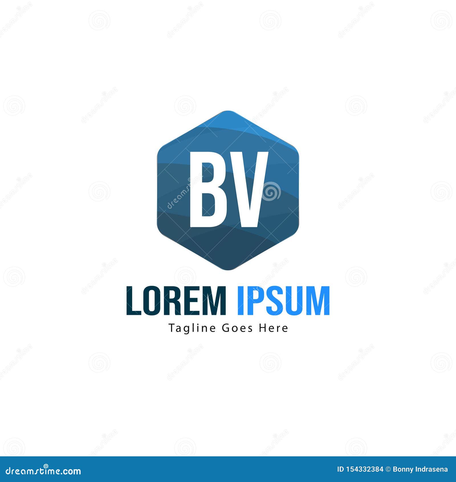 BV Letter Logo Design. Creative Modern BV Letters Icon Illustration ...