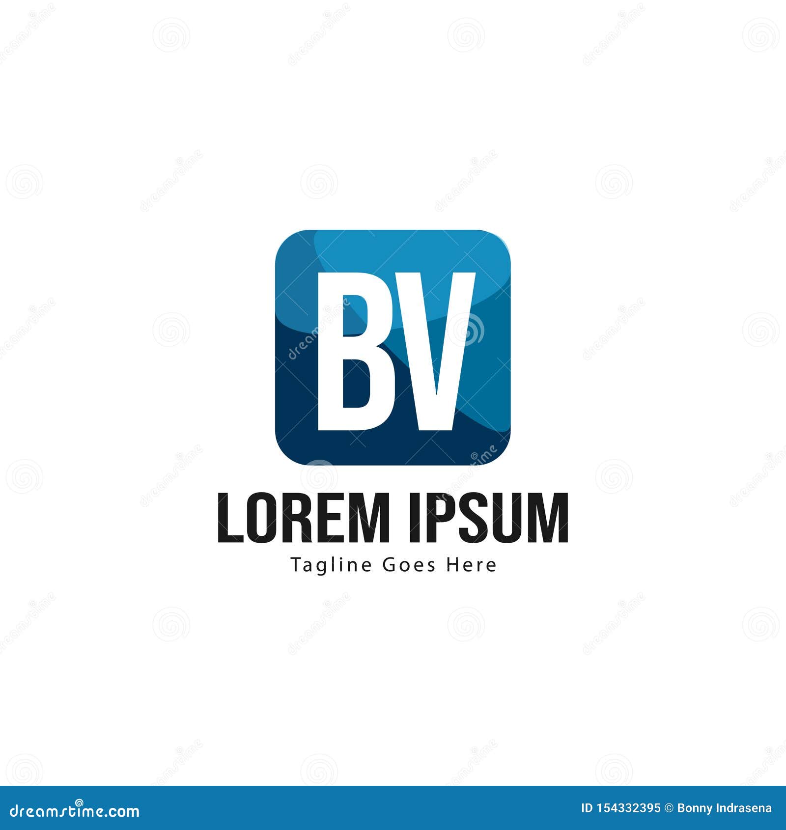 BV Letter Logo Design. Creative Modern BV Letters Icon Illustration ...