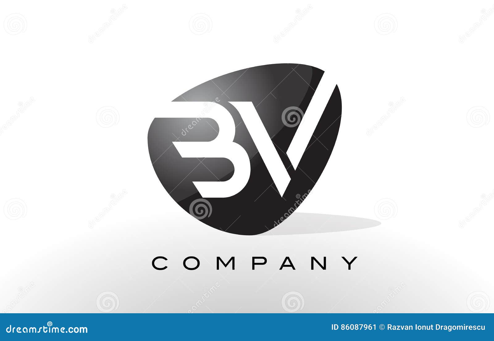 BV Logo. Letter Design Vector. Stock Vector - Illustration of trend ...