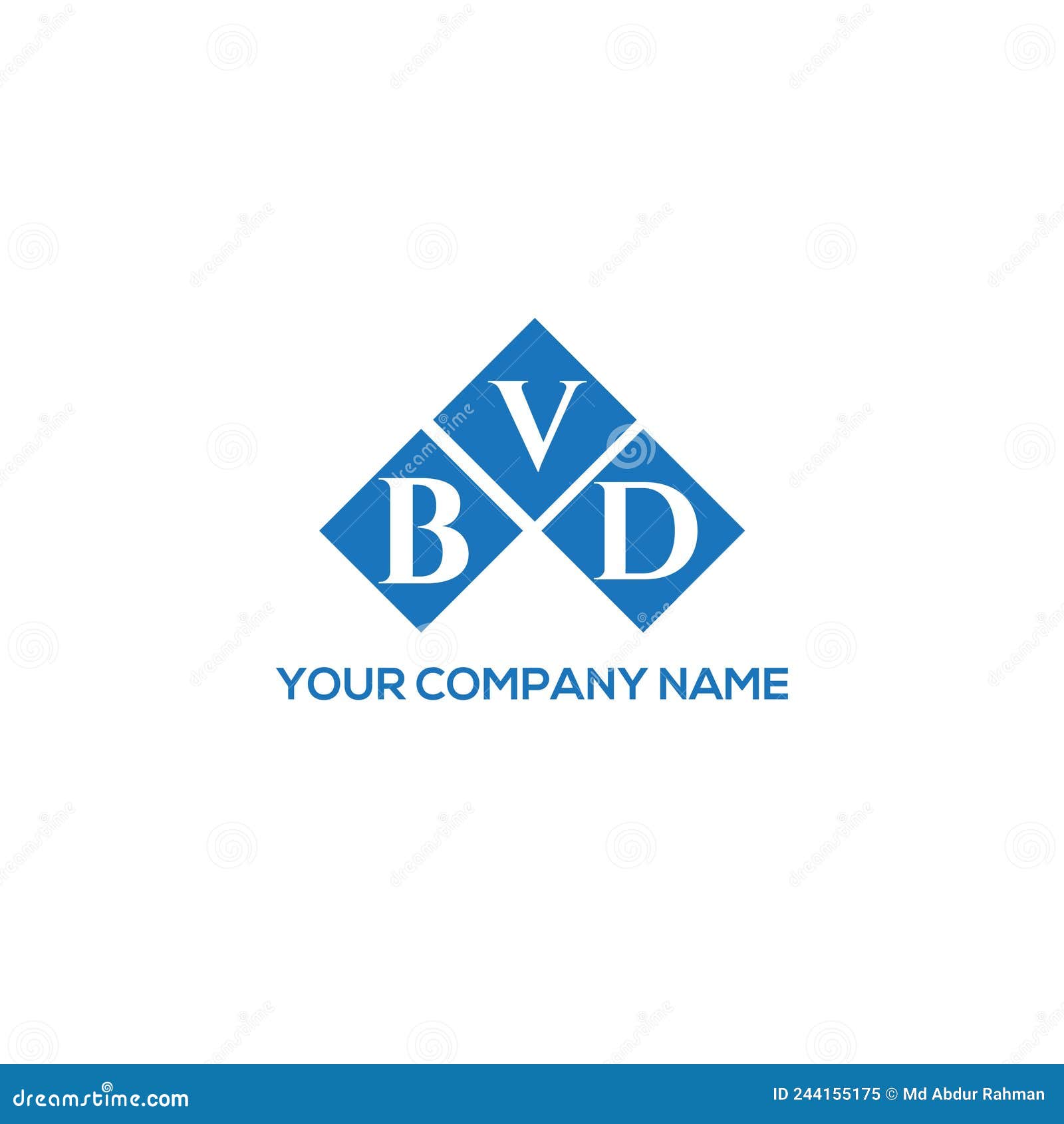 BVD Letter Logo Design on White Background. BVD Creative Initials ...