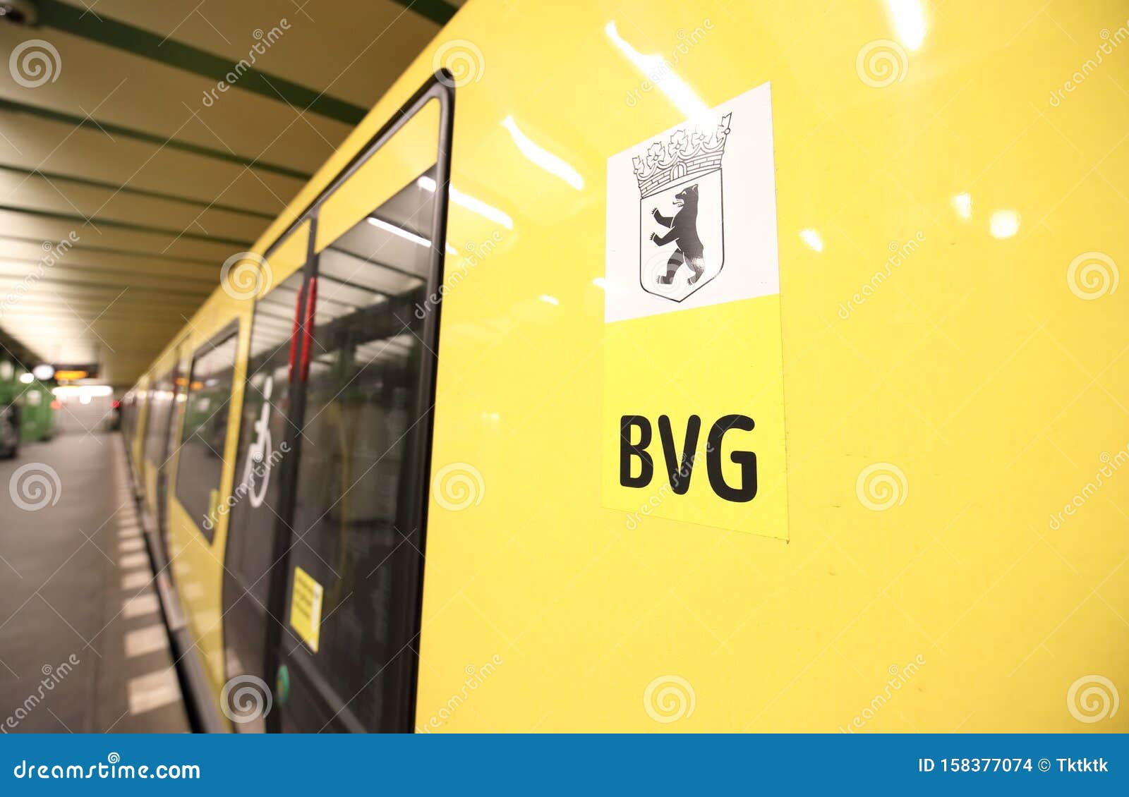 BVG Subway Train Berlin Germany Editorial Stock Image - Image of berlin ...