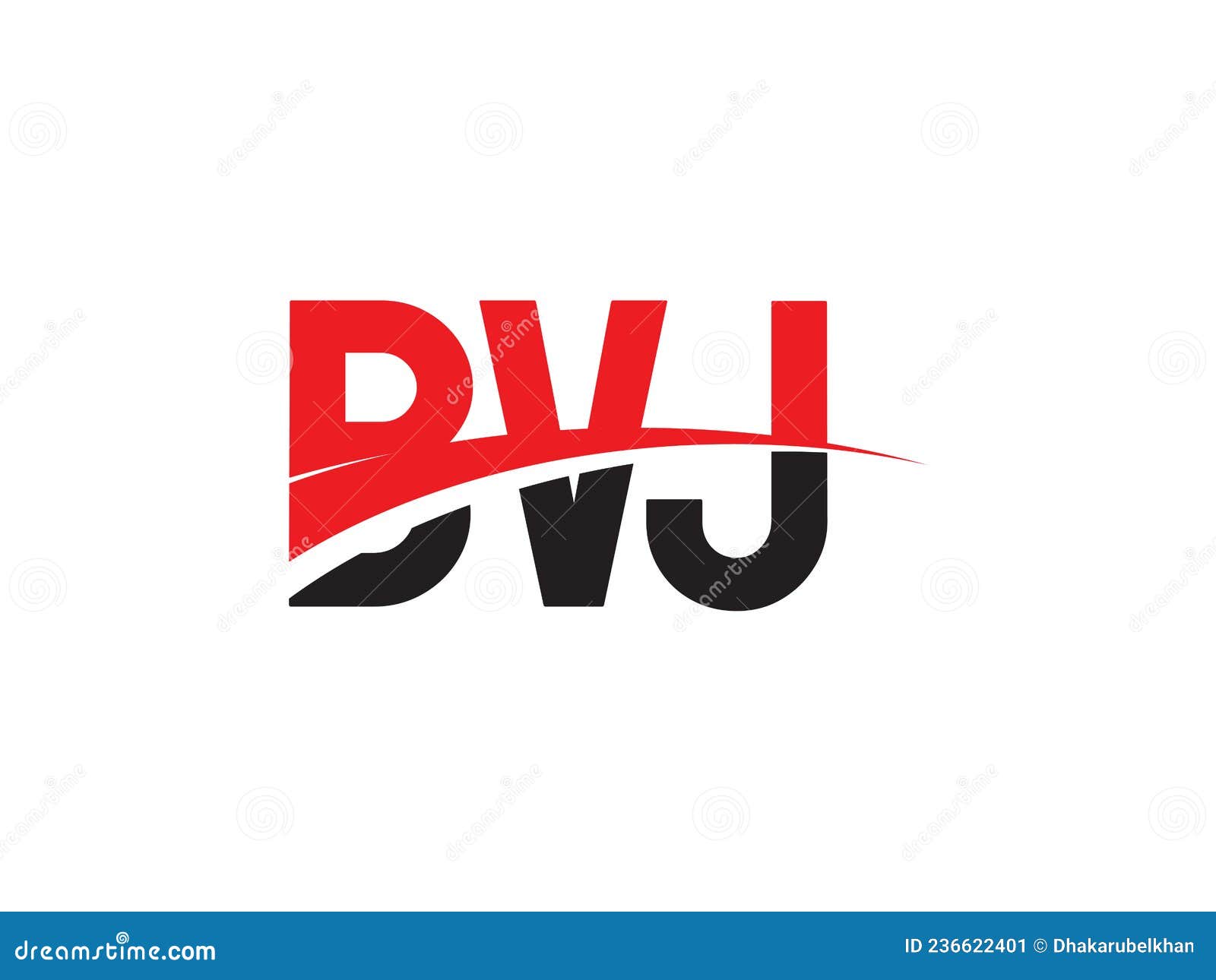 BVJ Letter Initial Logo Design Vector Illustration Stock Vector ...