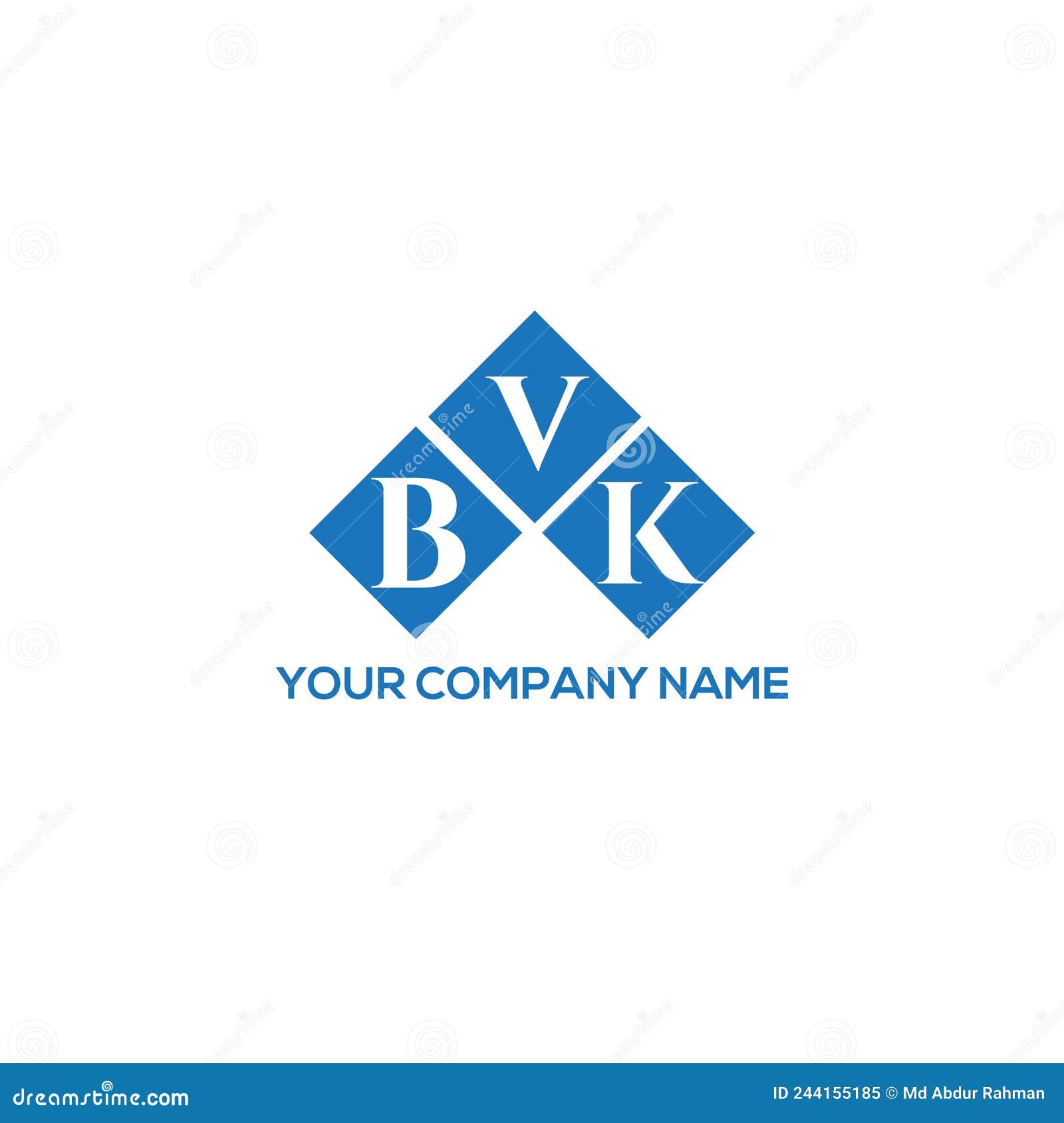 BVK Letter Logo Design on White Background. BVK Creative Initials ...