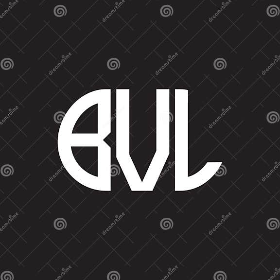 BVL Letter Logo Design on Black Background. BVL Stock Vector ...