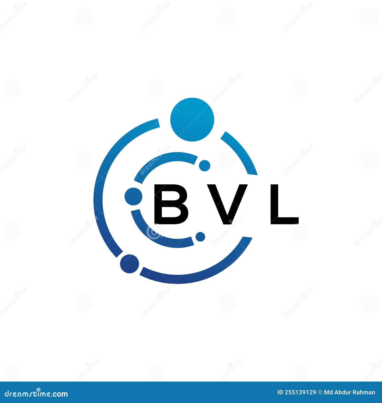 BVL Letter Logo Design on White Background. BVL Creative Initials ...