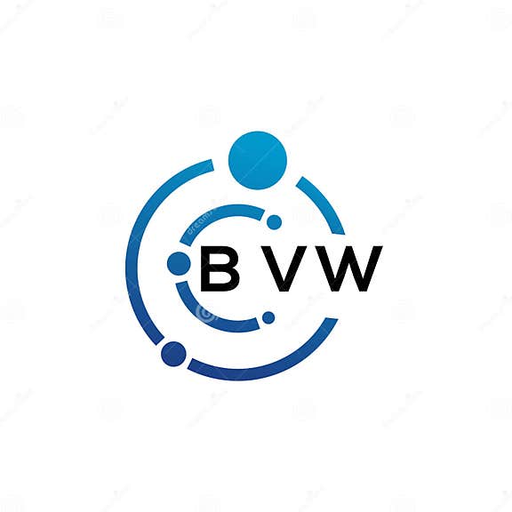 BVW Letter Logo Design on White Background. BVW Creative Initials ...