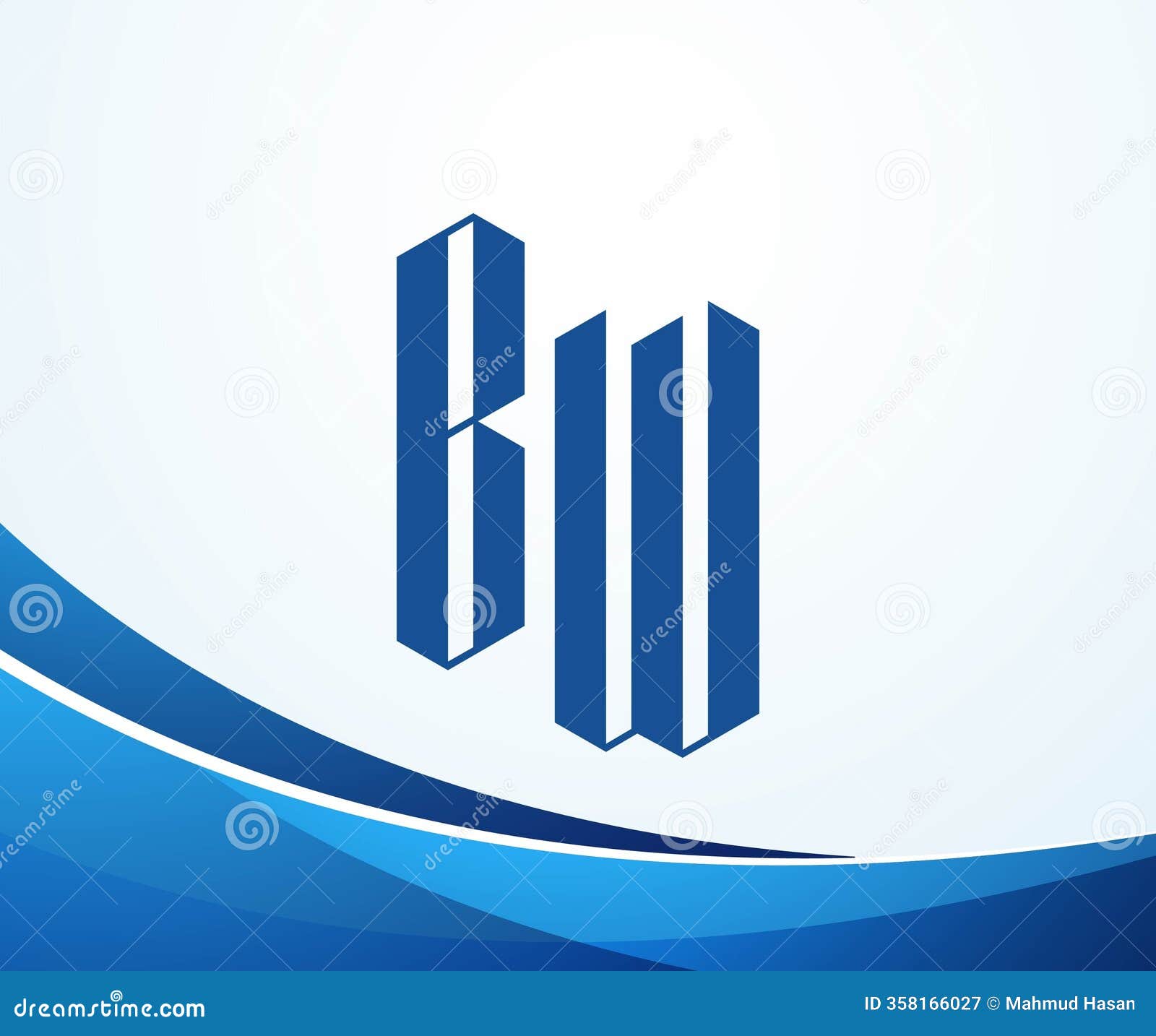 BW Alphabet Letter Logo Design Template Elements Stock Vector ...