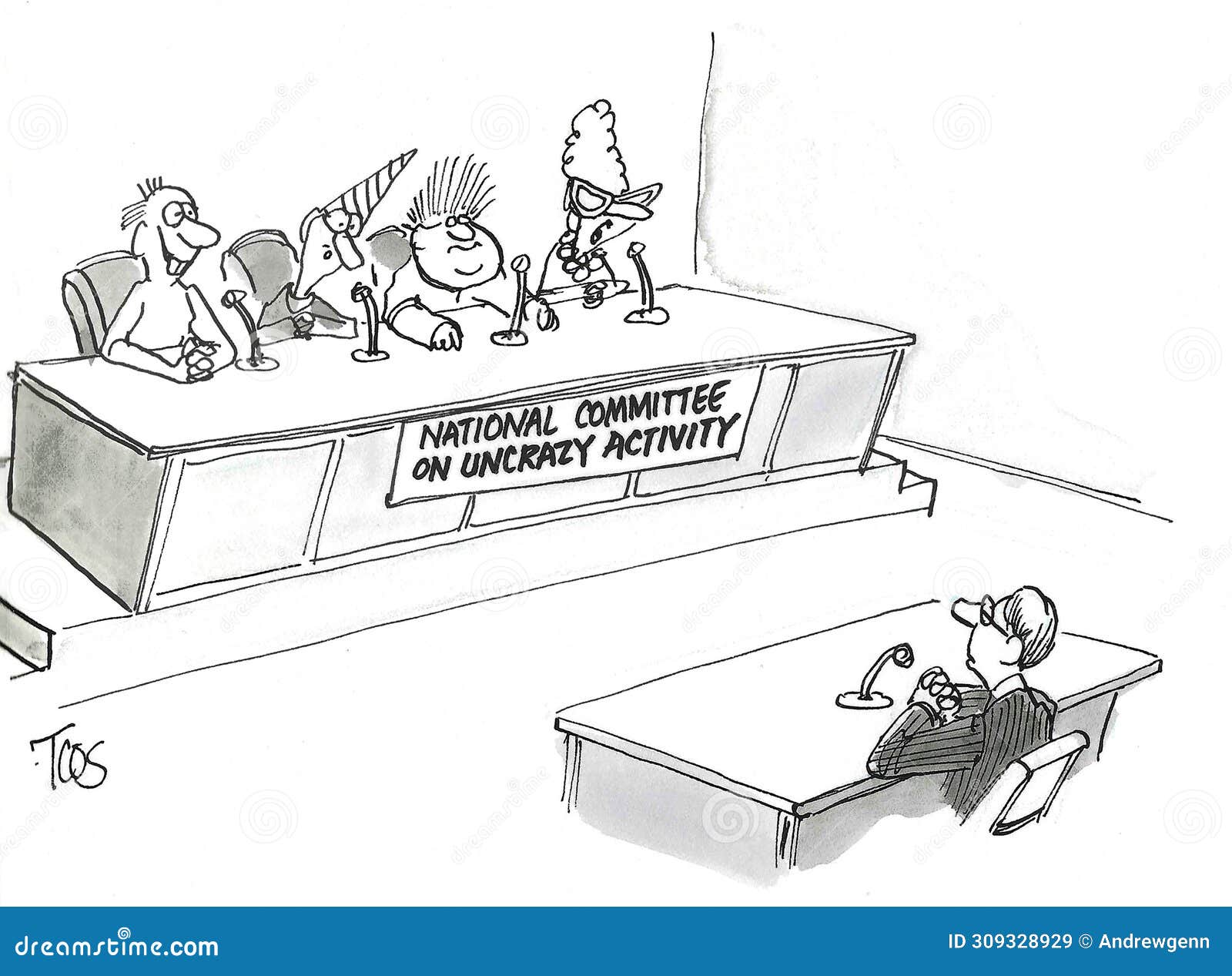 Normal Man with Uncrazy Activity Committee Stock Illustration ...