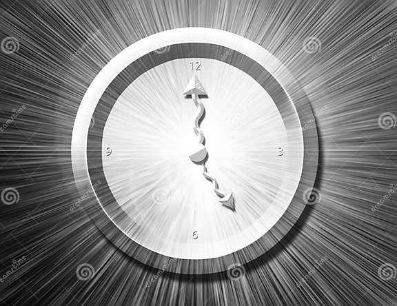 BW Clock Burst stock illustration. Illustration of artistic - 5290874