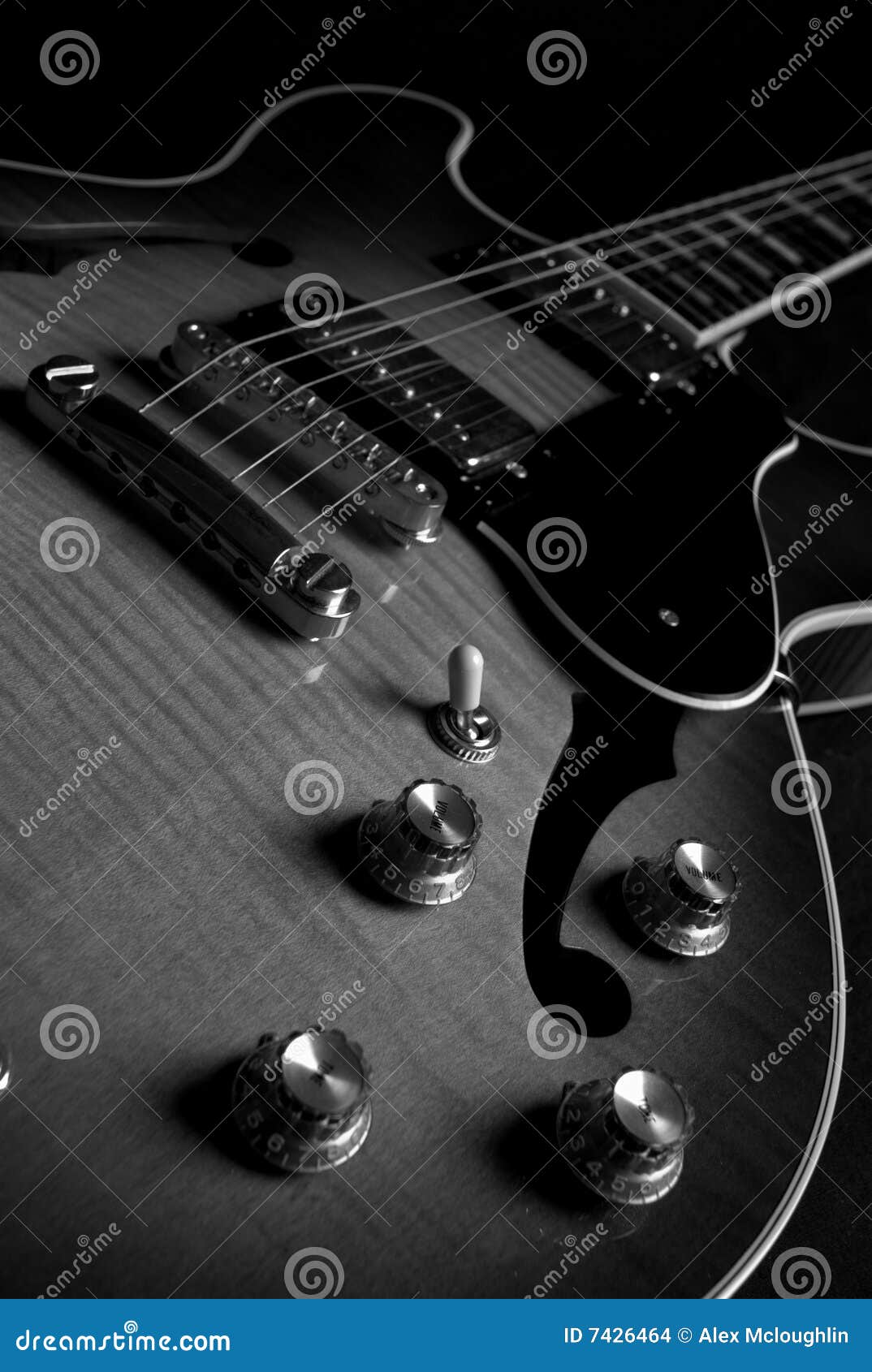 Bw guitar stock photo. Image of hollowbody, sunburst, music - 7426464