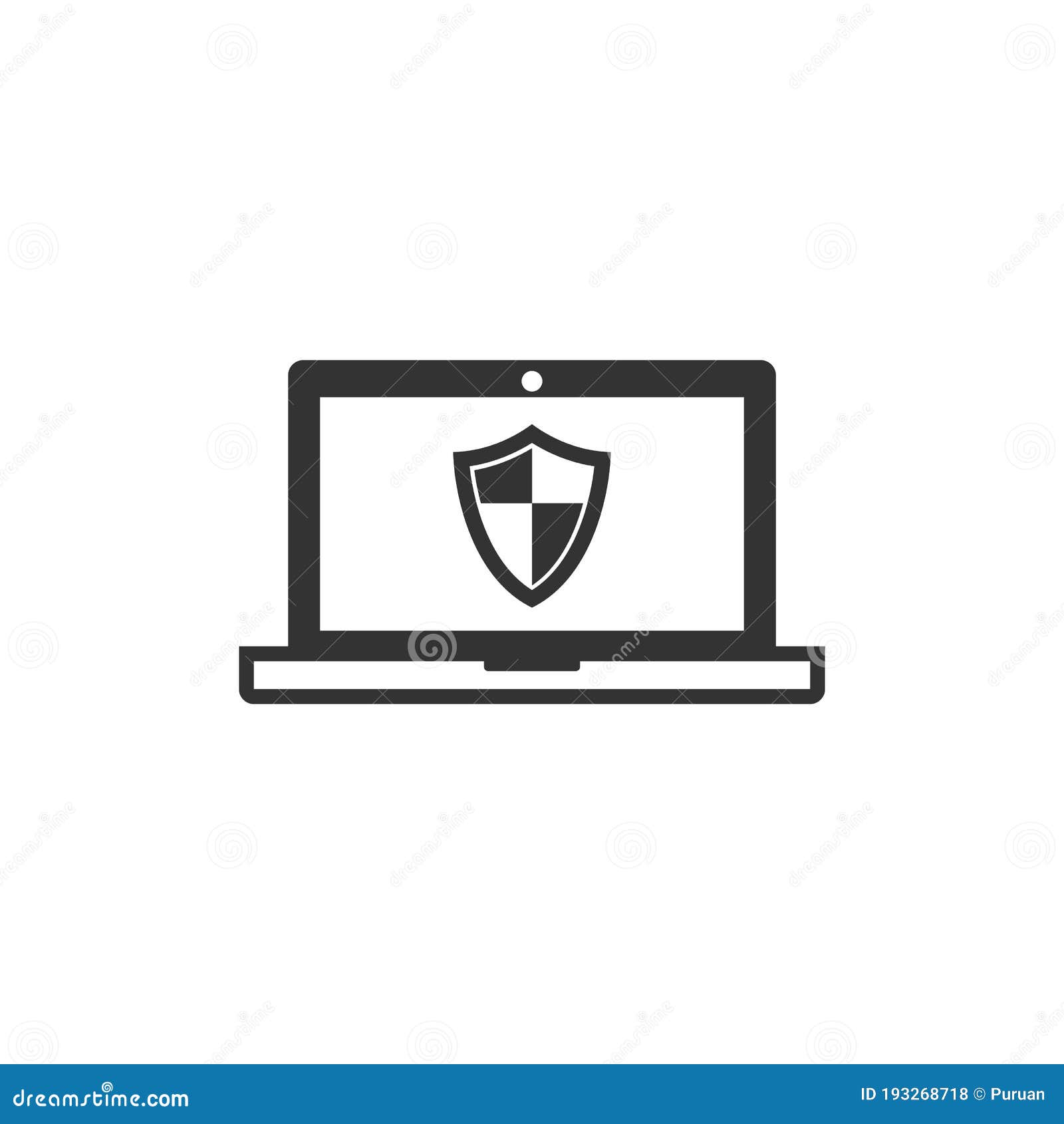 BW Icons - Laptops Antivirus Stock Vector - Illustration of malicious ...