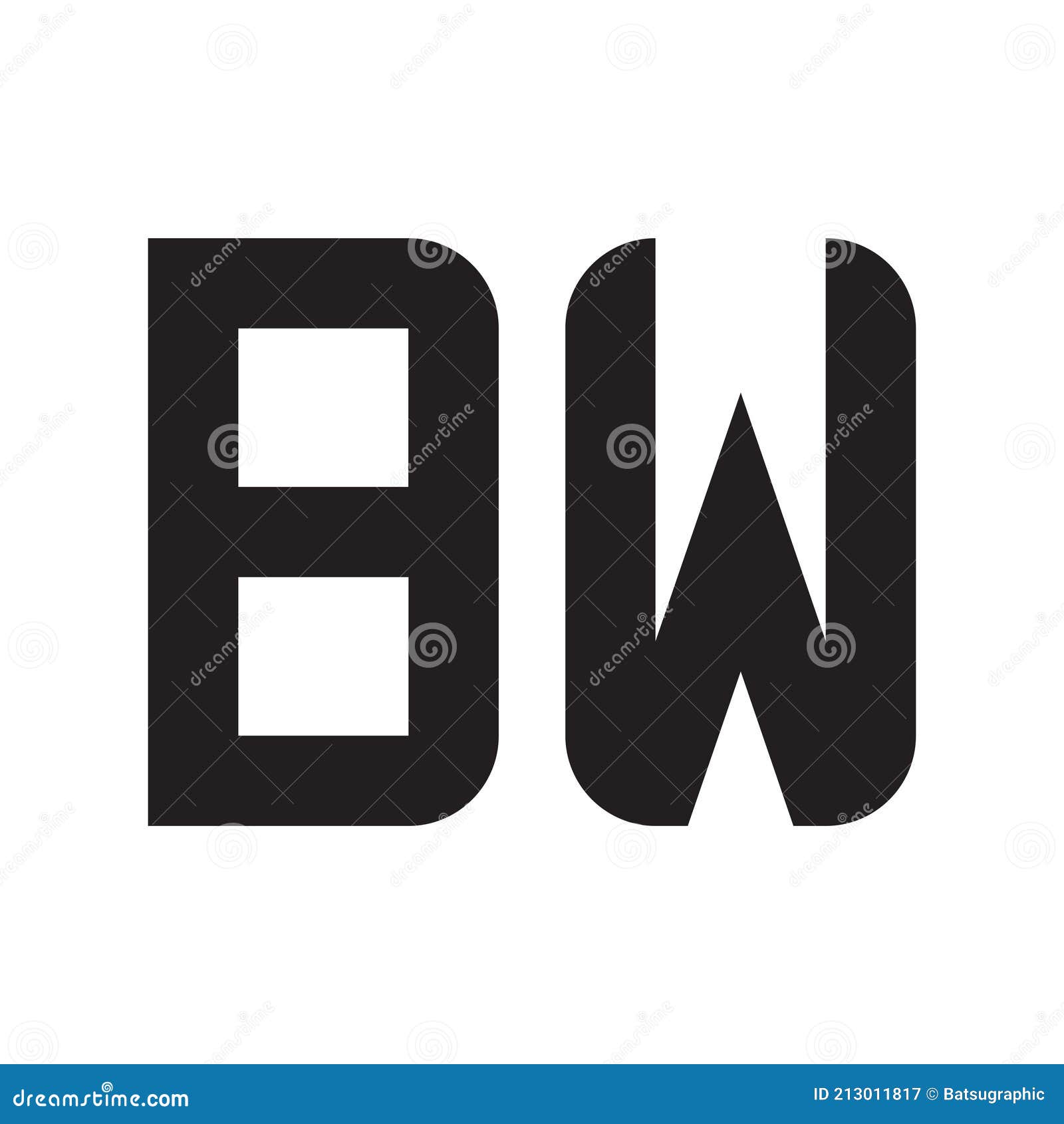 Bw Initial Letter Vector Logo Icon Stock Vector - Illustration of ...
