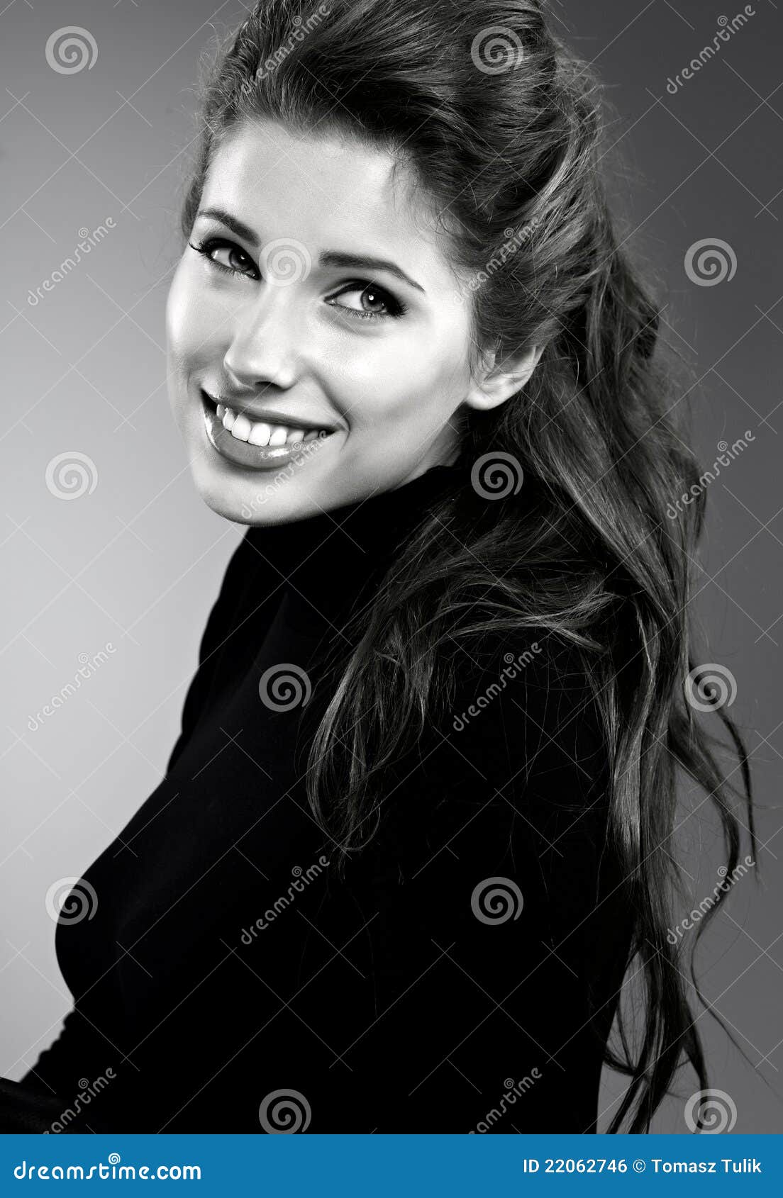BW Portrait stock photo. Image of portrait, female, caucasian - 22062746