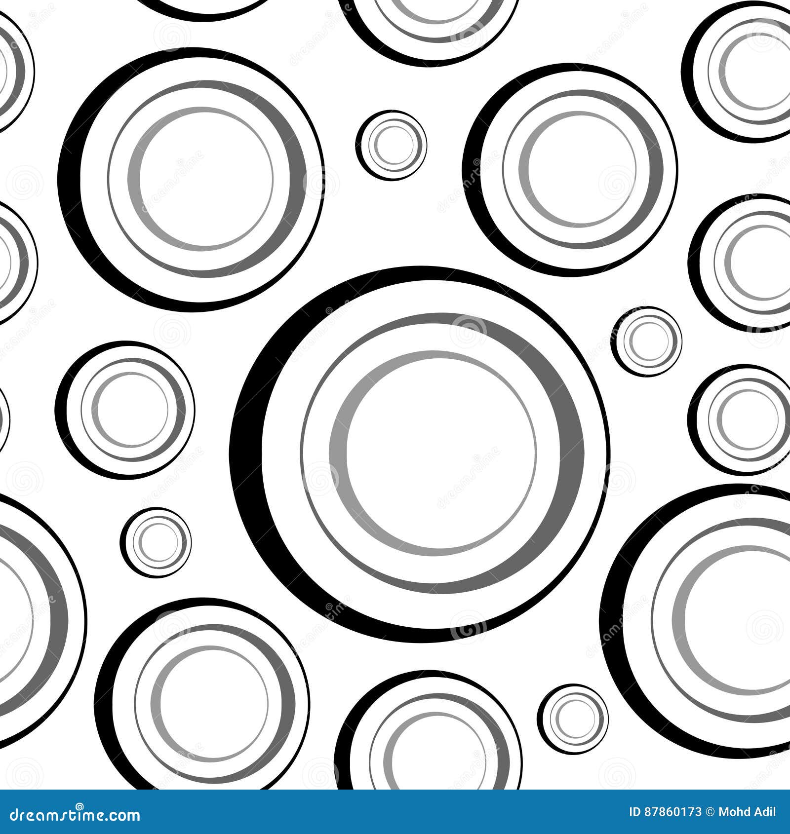 BW Seamless Pattern stock vector. Illustration of attractive - 87860173