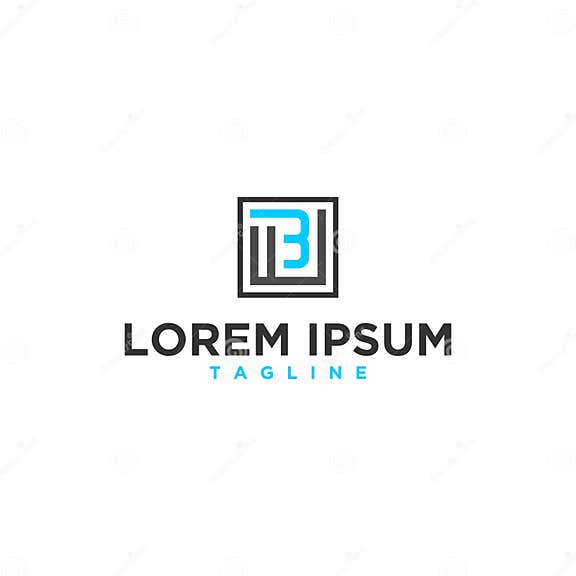Bw or Wb Square Logo Design Inspiration Stock Vector - Illustration of ...