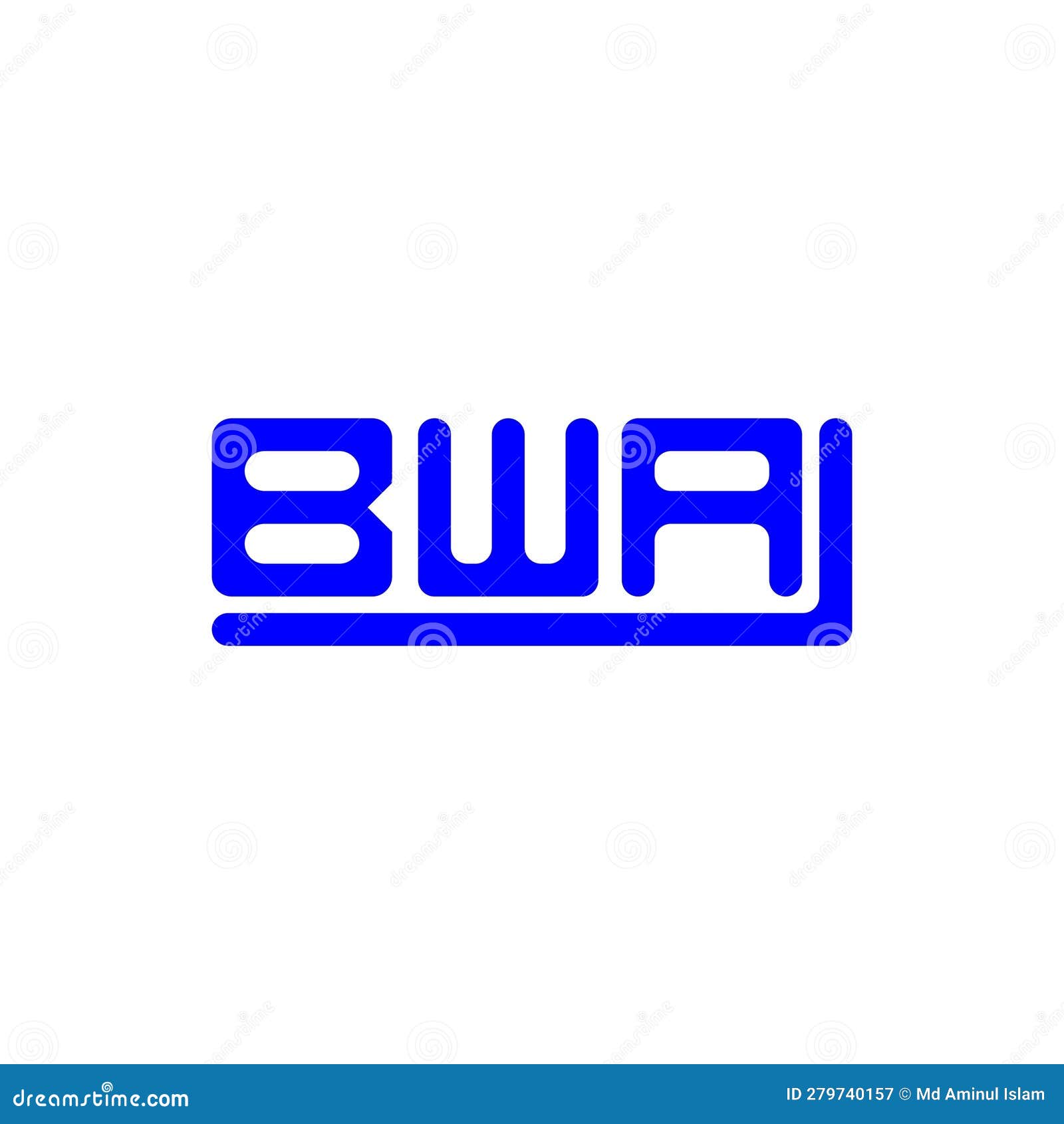 BWA Letter Logo Creative Design with Vector Graphic, BWA Stock ...