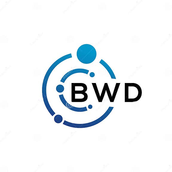 BWD Letter Logo Design on White Background. BWD Creative Initials ...