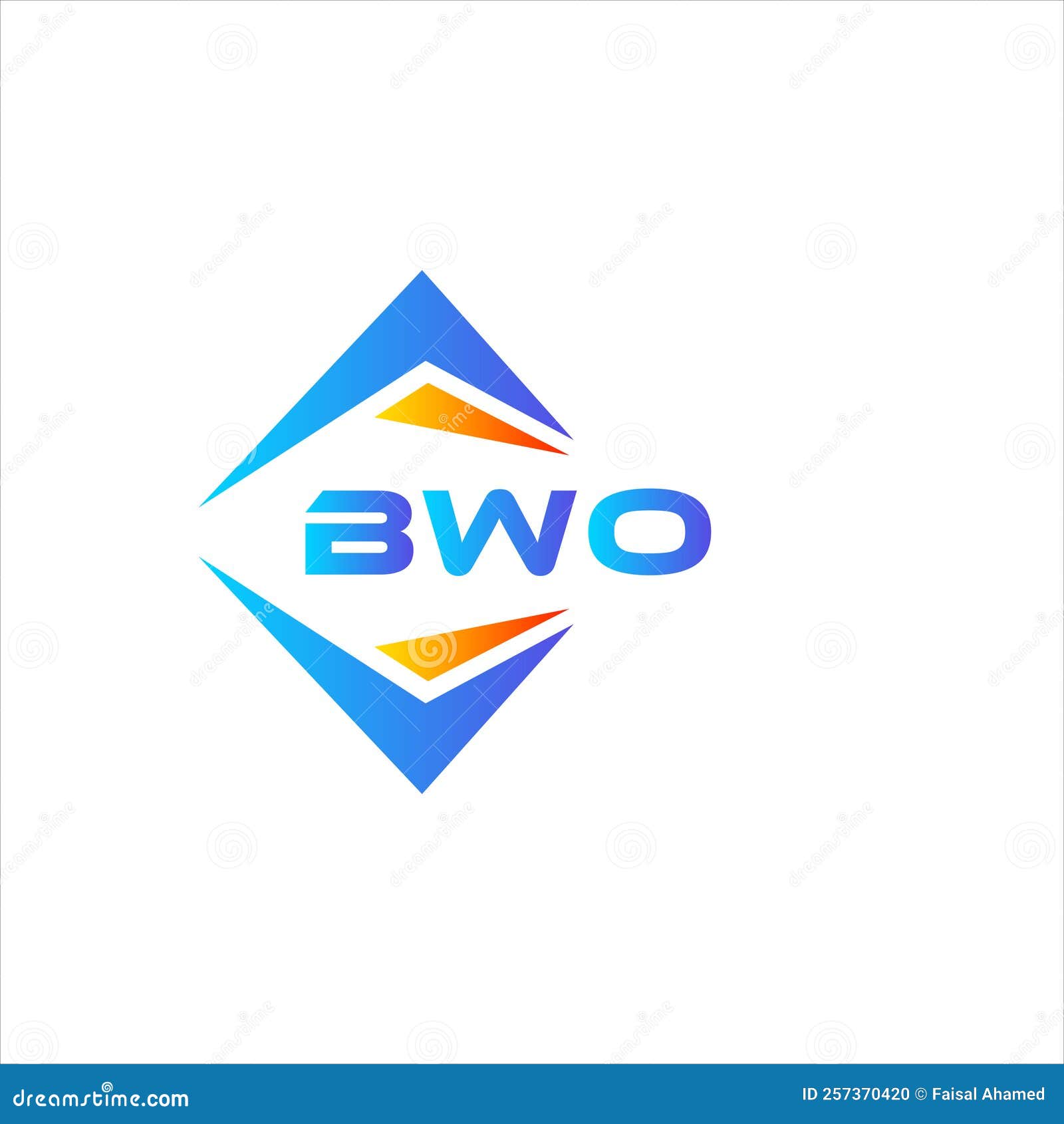 BWO Abstract Technology Logo Design on White Background. BWO Creative ...
