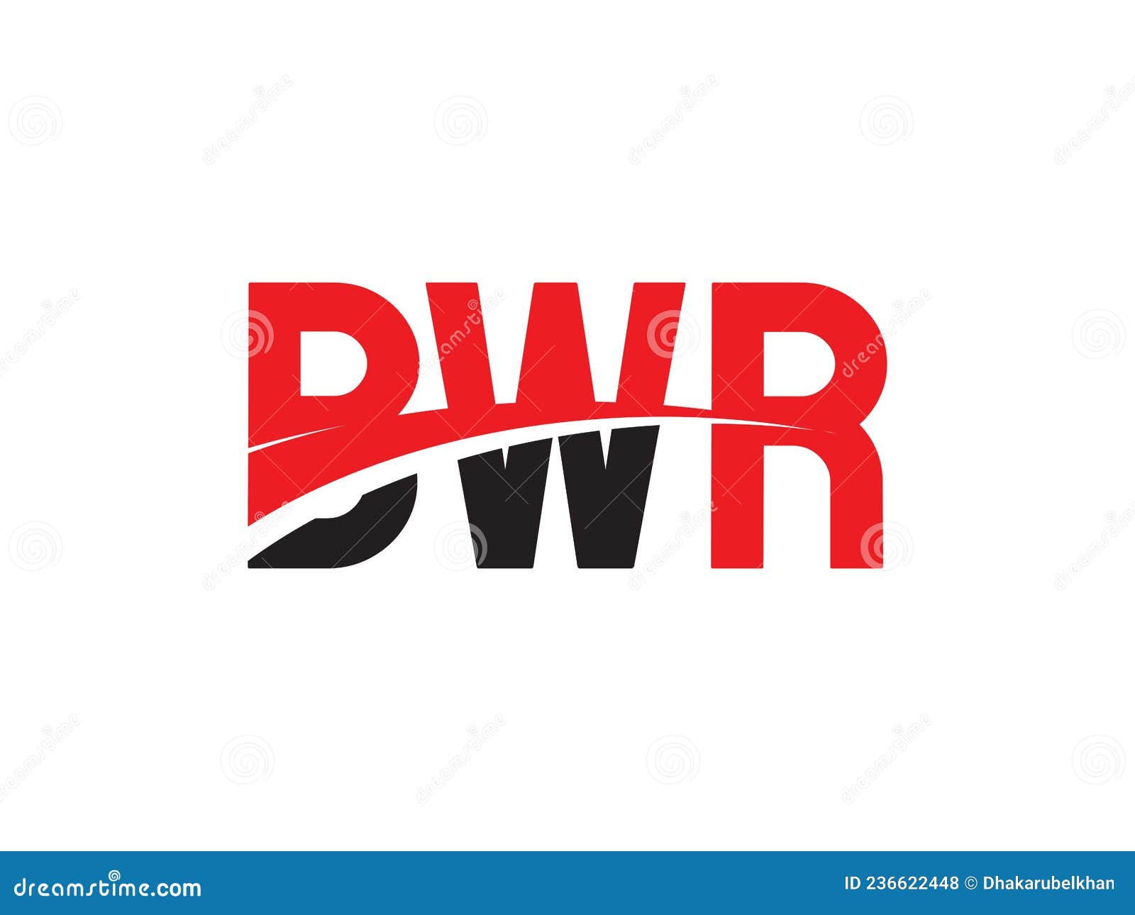 BWR Letter Initial Logo Design Vector Illustration Stock Vector ...
