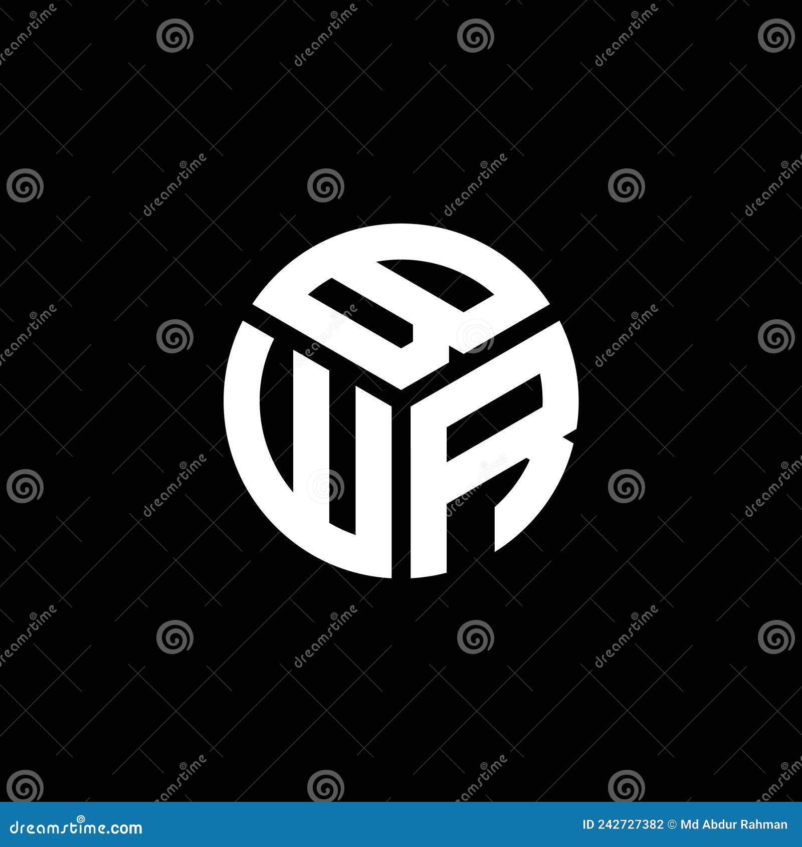 BWR Letter Logo Design On Black Background. BWR Creative Initials ...