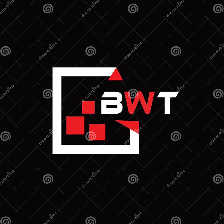 BWT Creative Minimalist Letter Logo. BWT Unique Vector Initials ...