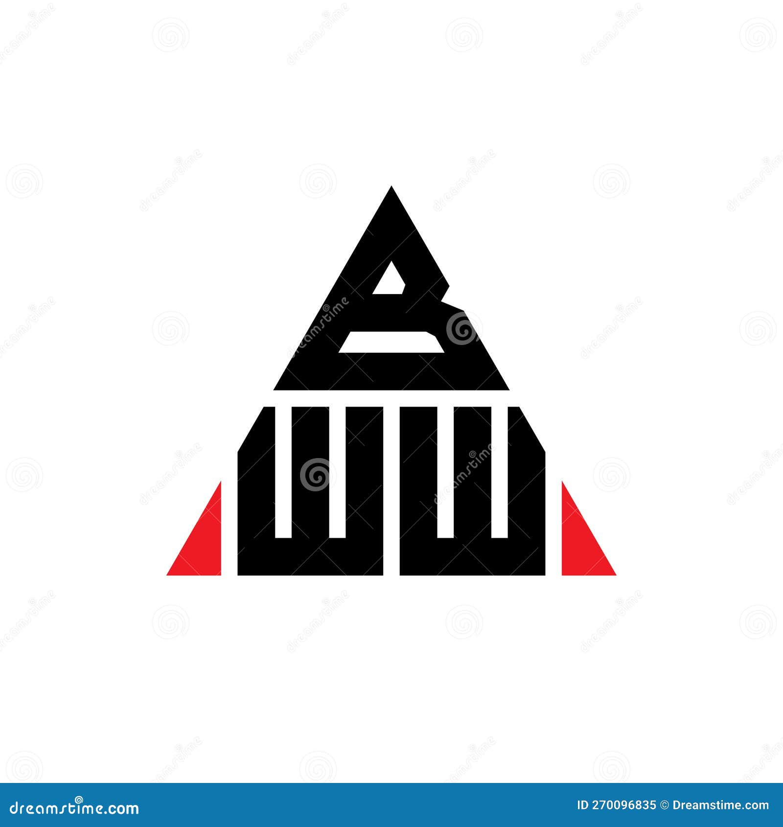 BWW Triangle Letter Logo Design with Triangle Shape. BWW Triangle Logo ...