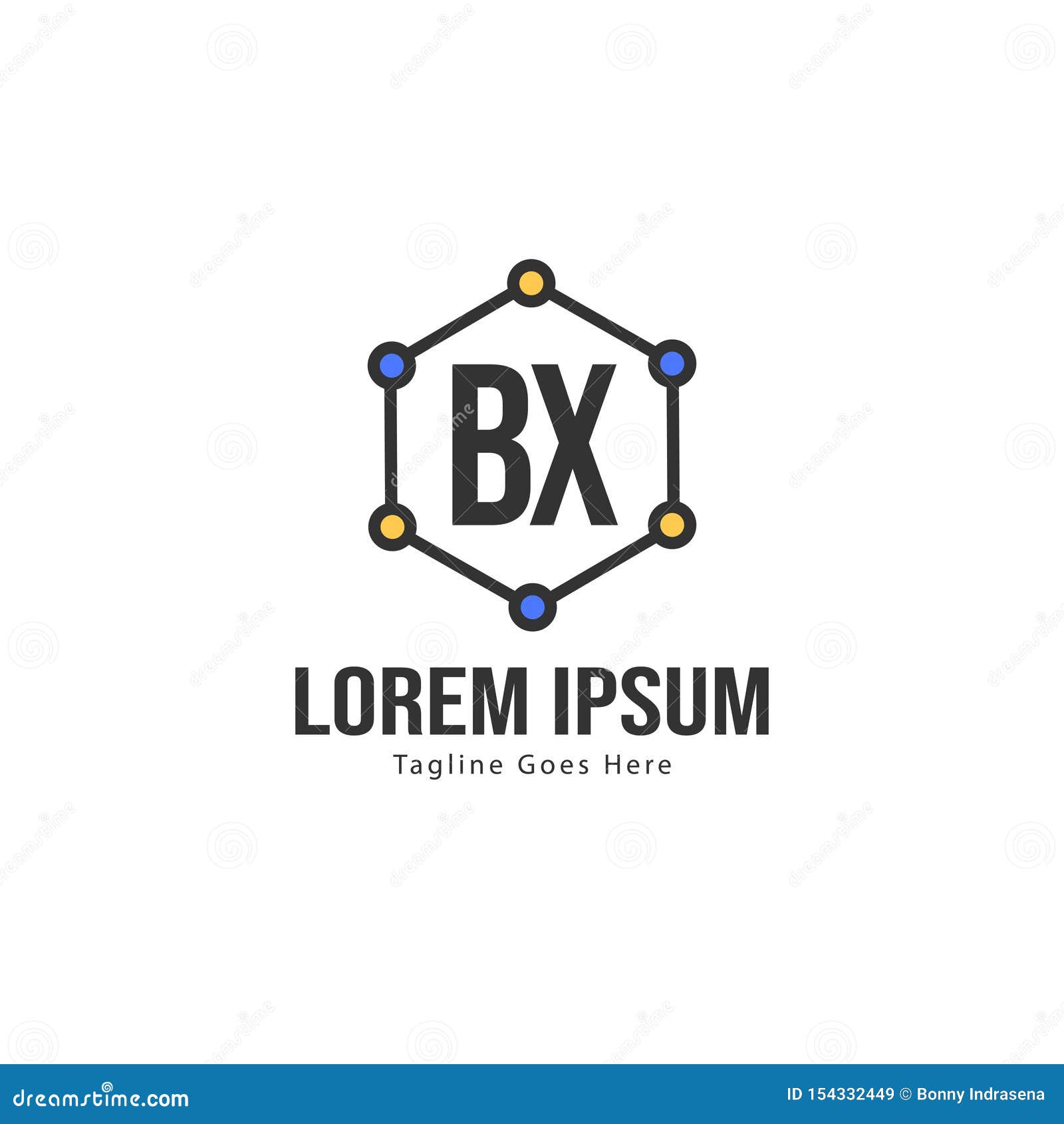 BX Letter Logo Design. Creative Modern BX Letters Icon Illustration ...
