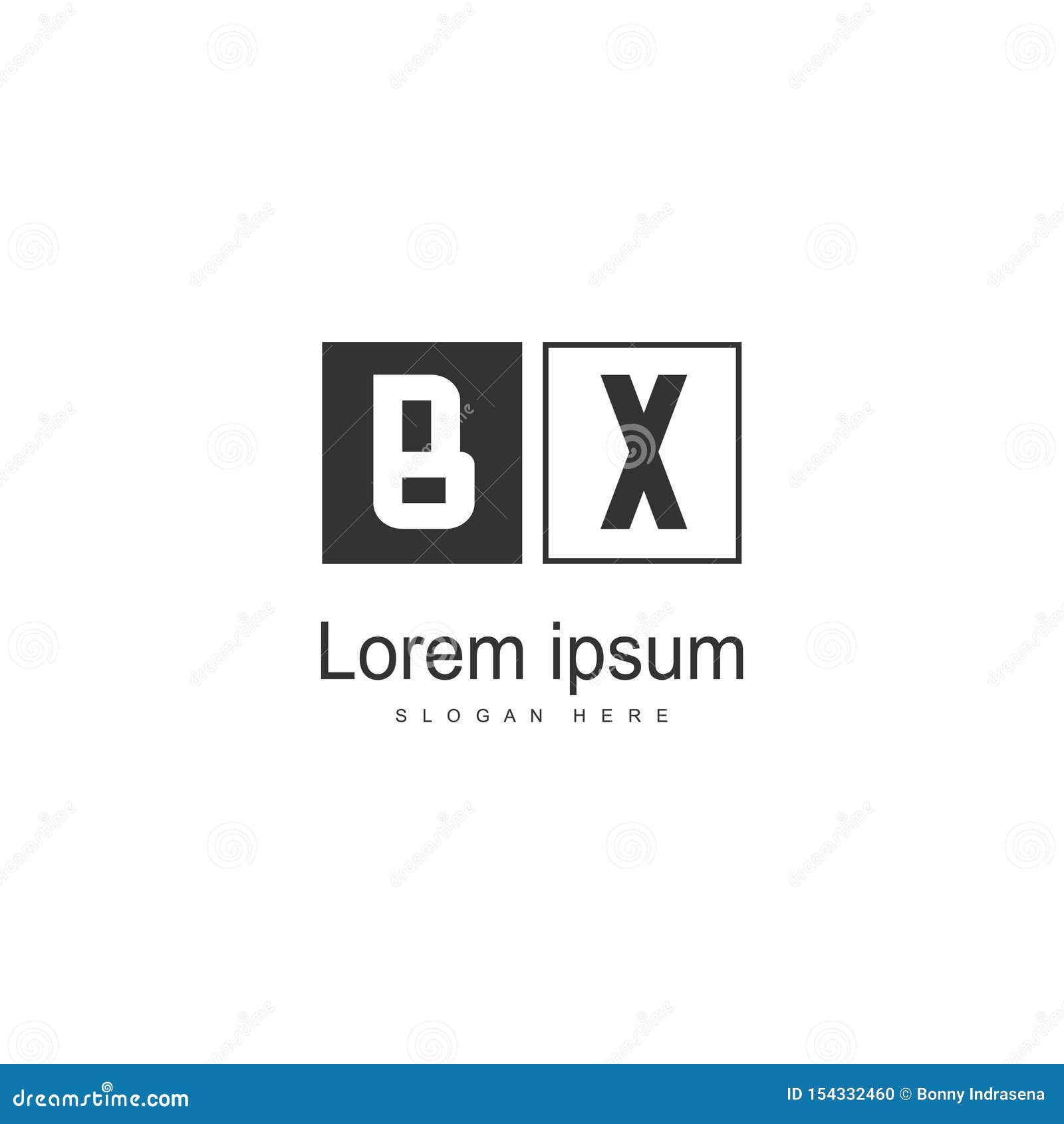 BX Letter Logo Design. Creative Modern BX Letters Icon Illustration ...