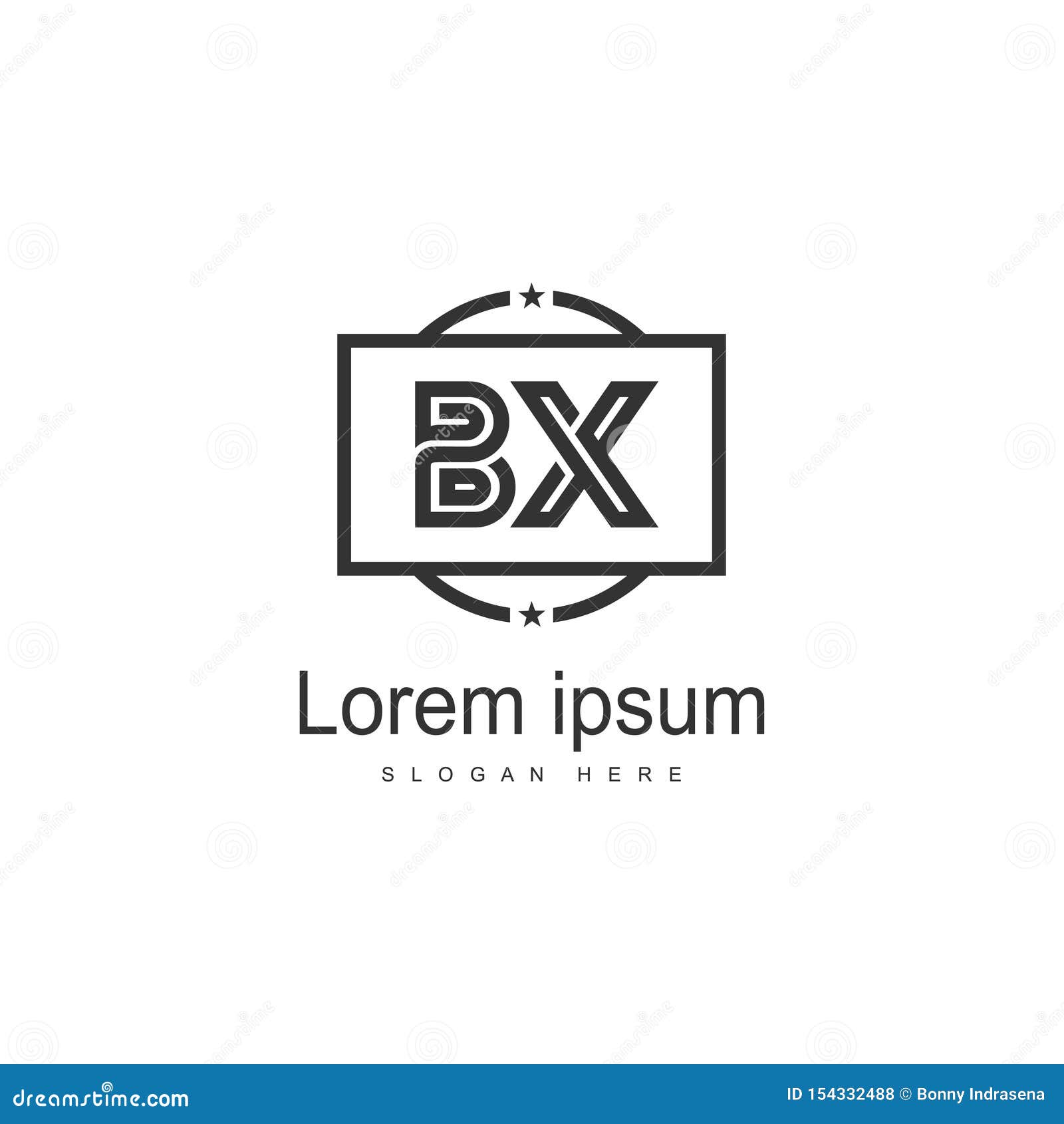 BX Letter Logo Design. Creative Modern BX Letters Icon Illustration ...