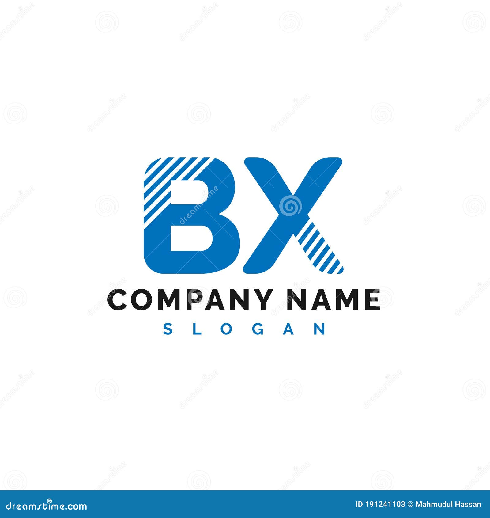 BX Logo Design. BX Letter Logo Icon Vector Illustration - Vector Stock ...