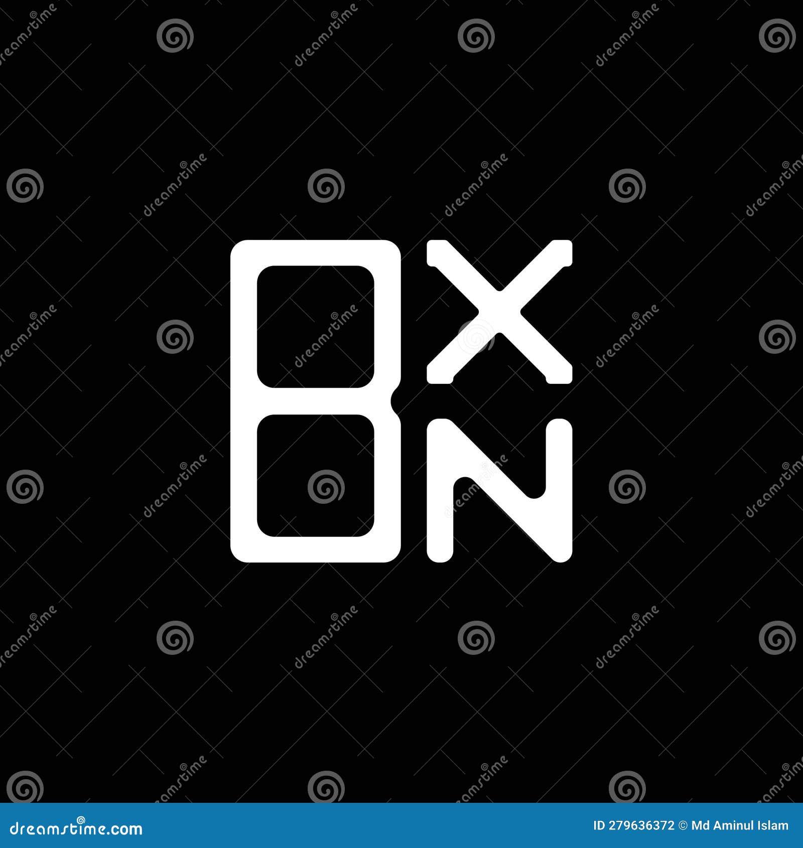 BXN Letter Logo Creative Design with Vector Graphic, BXN Stock ...