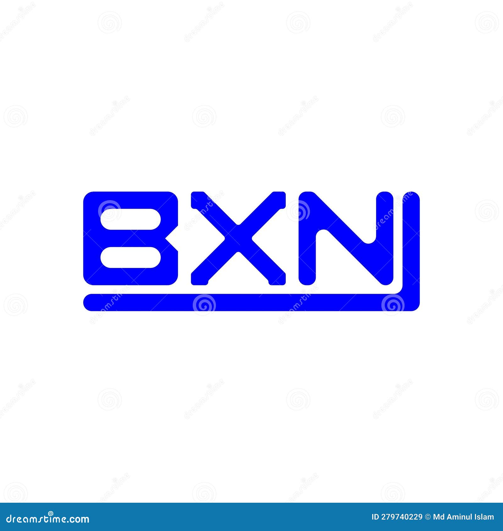 BXN Letter Logo Creative Design with Vector Graphic, BXN Stock ...