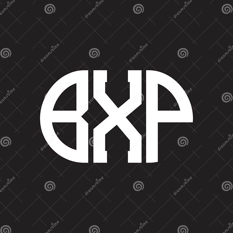 BXP Letter Logo Design on Black Background. BXP Stock Vector ...