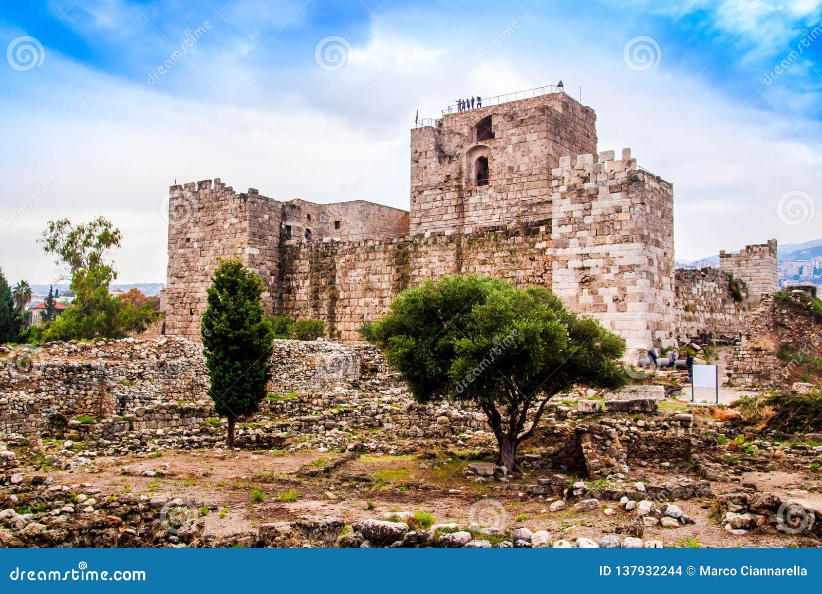 Byblos Castle, in Lebanon editorial stock image. Image of ruin - 137932244