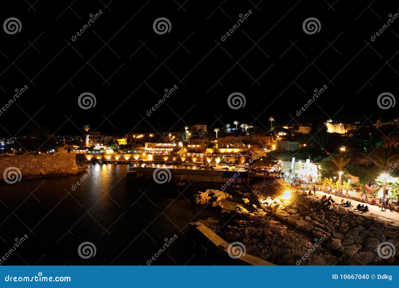 Byblos at Night (Lebanon) stock photo. Image of byblos - 10667040