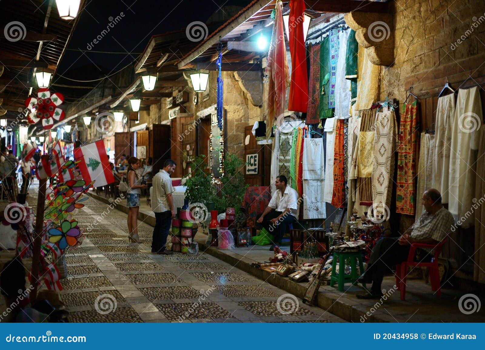 Byblos Old Market editorial stock photo. Image of middle - 20434958