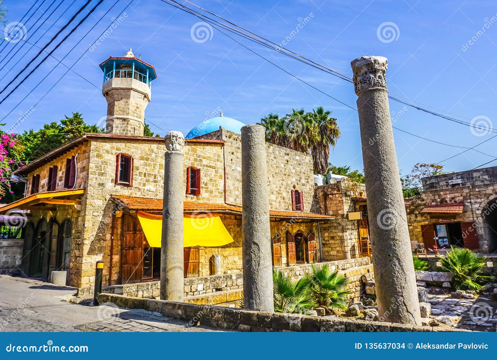 Byblos Sultan Abdul Majid Mosque Stock Photo - Image of ancient, east ...