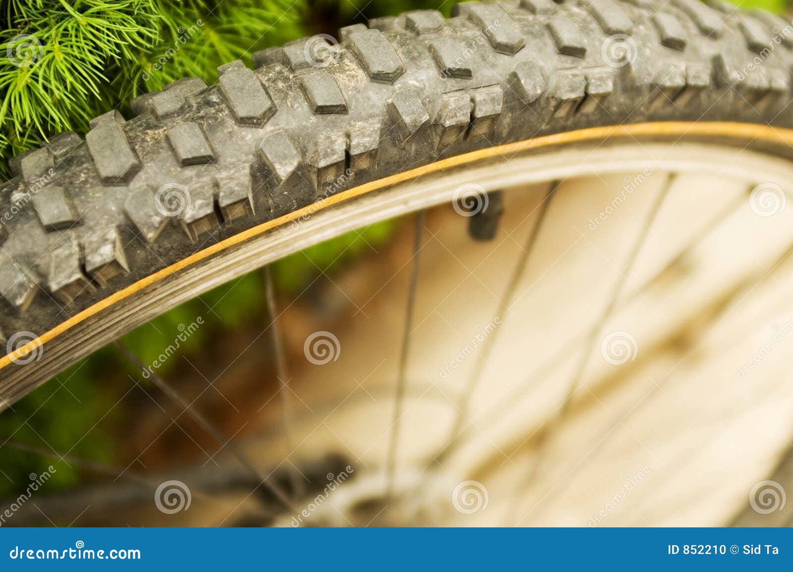 Bycycle tire stock photo. Image of grey, endurance, front - 852210