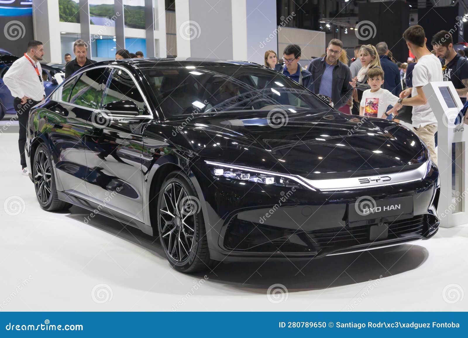 BYD Han at Automobile Barcelona 2023 Editorial Image - Image of ...