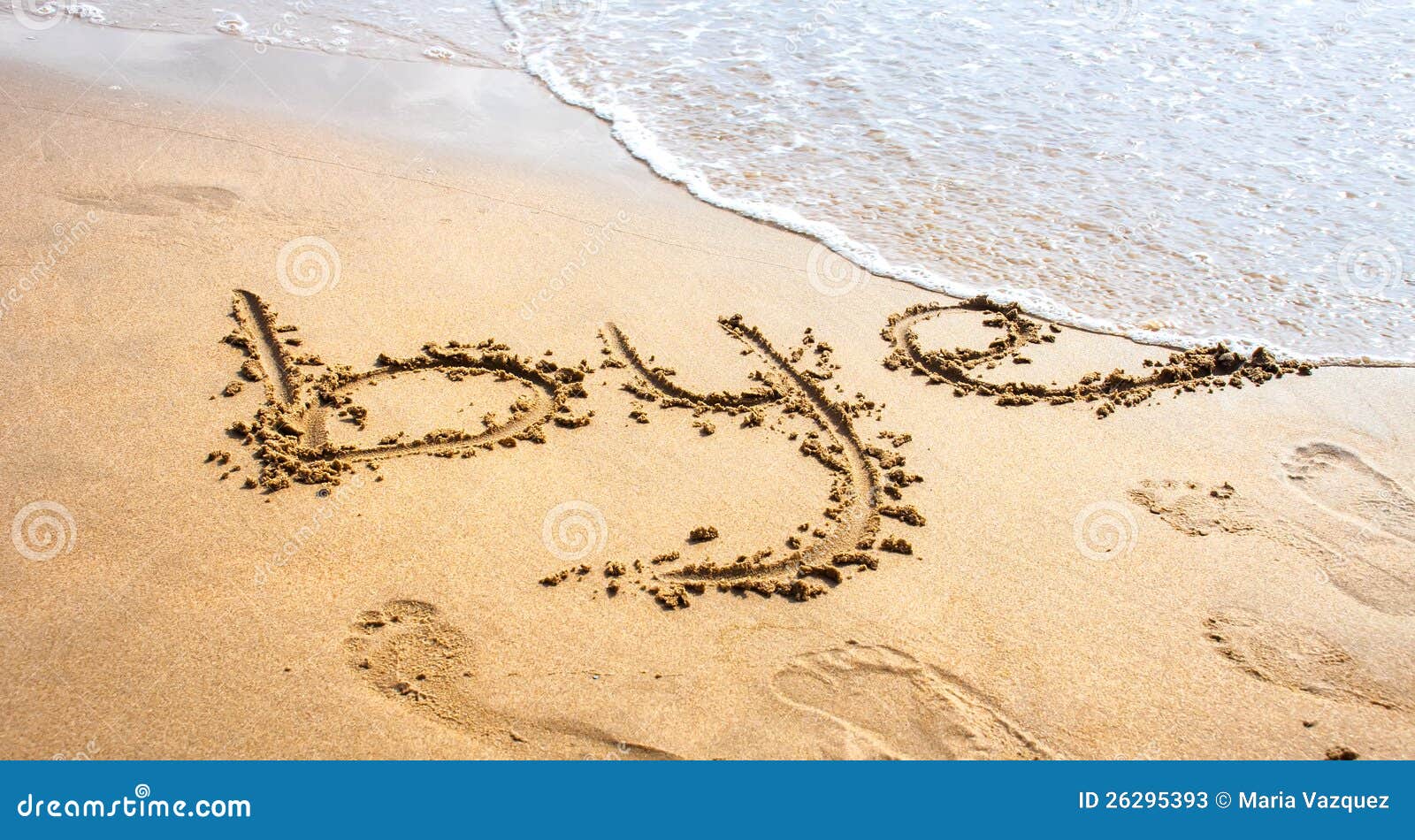 Bye in the beach stock image. Image of romance, concept - 26295393